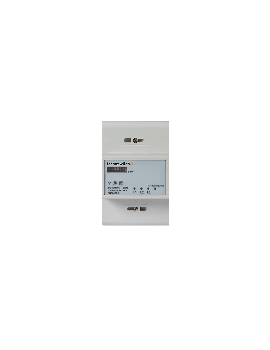 Electronic energy meter din connection 4 three-phase modules
